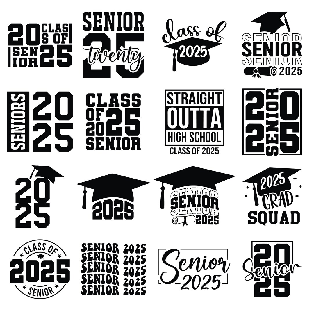 Senior 2025 Svg Bundle ,graduation SVG, Senior Class of 2025 SVG ...