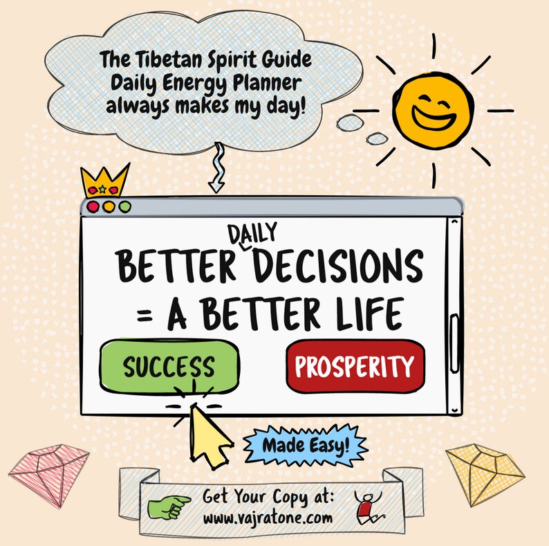 Traditional Tibetan Daily Planner, Monthly Lunar Calendar, Spiritual ...