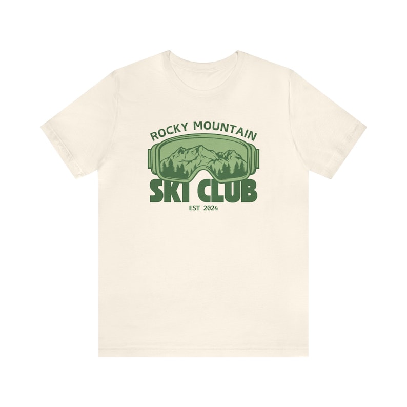 Ski Club Tshirt Rocky Mountain Skiing Club Winter Theme Merch Shirt ...