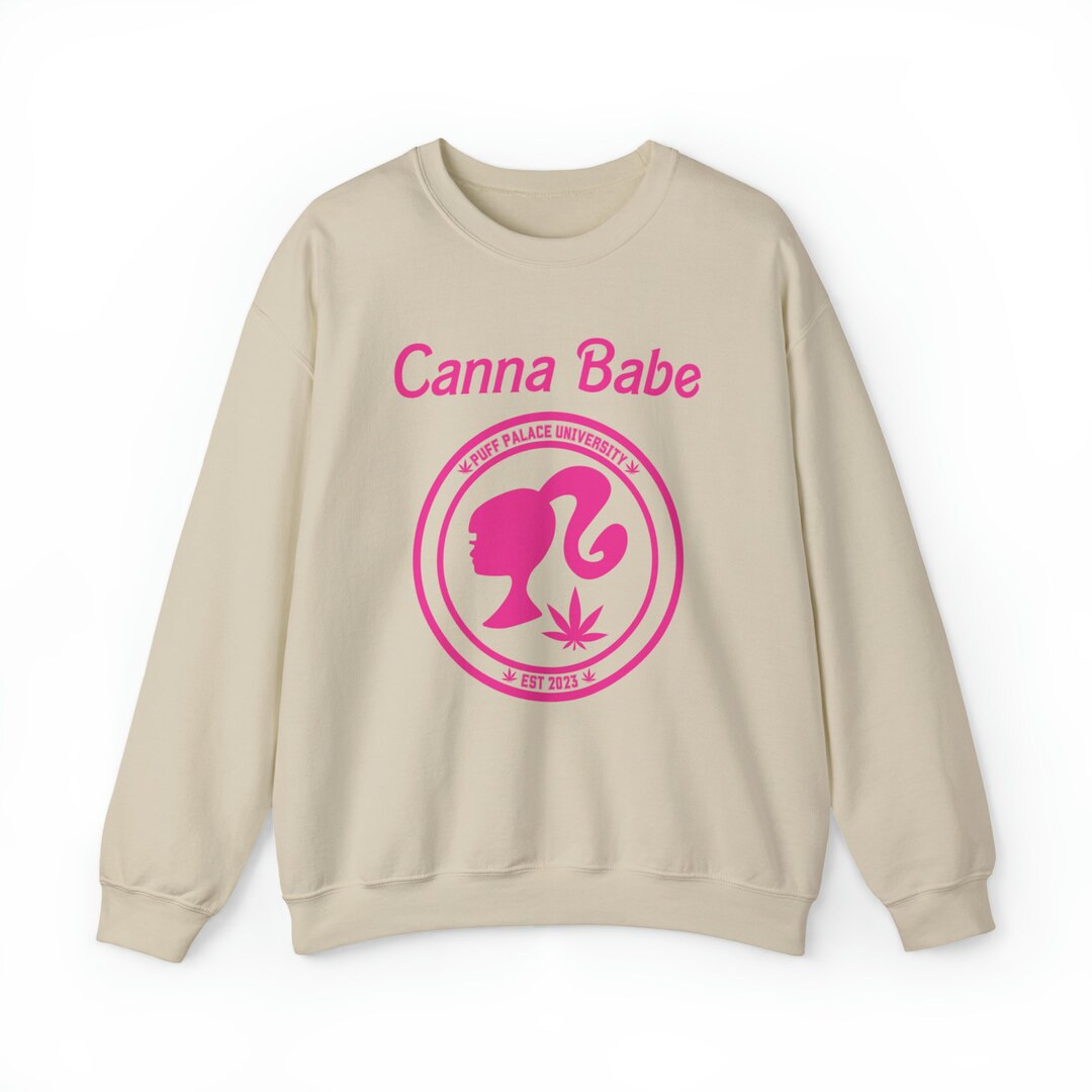 Canna Babe 420 Hemp Leaf Sweatshirt Stoner Merch Smoking - Etsy