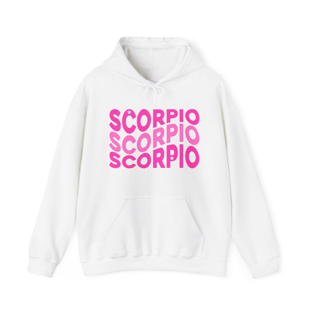 Scorpio Zodiac Sign Hoodie | Scorpio Star Sign Hooded Sweatshirt ...