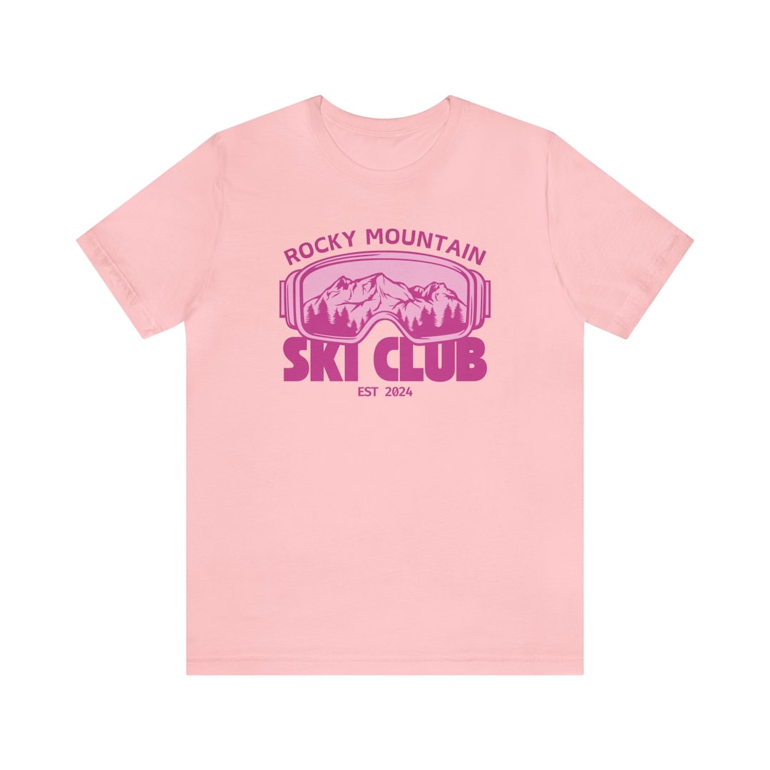 Ski Club Tshirt Rocky Mountain Skiing Club Winter Theme Merch Shirt ...
