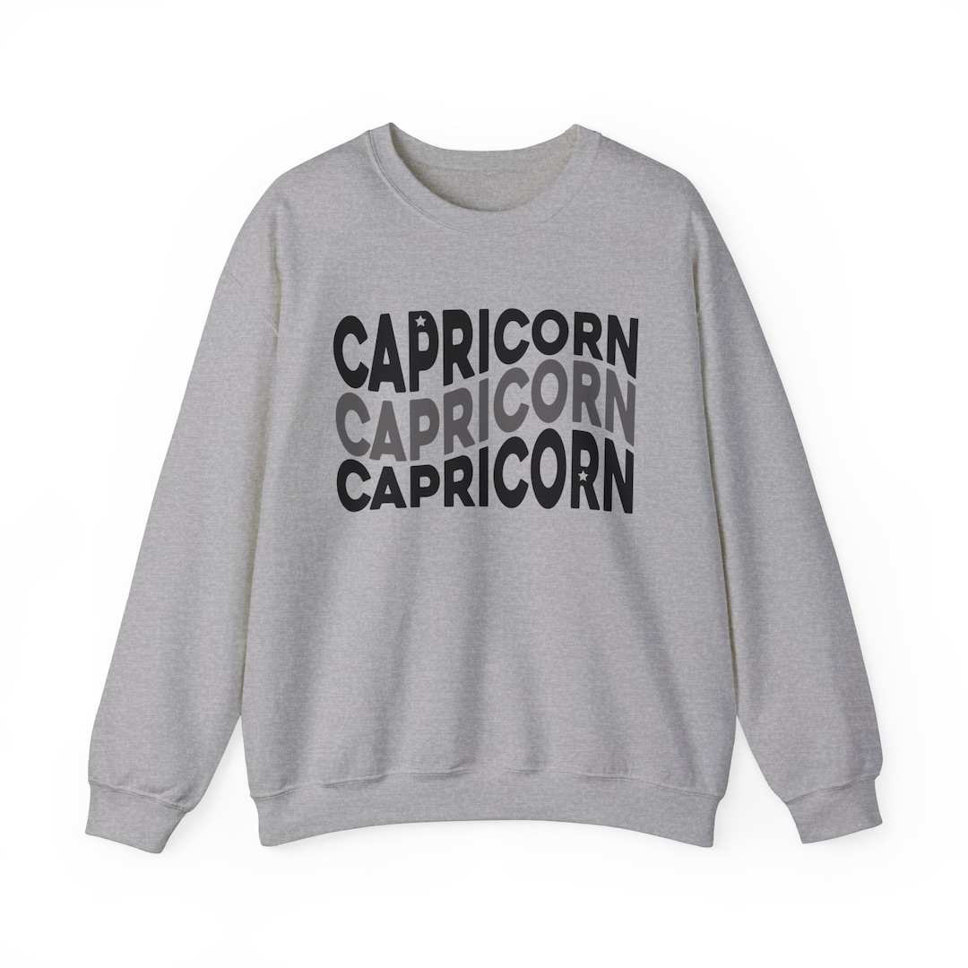 Capricorn Zodiac Sweatshirt | Capricorn Sea Goat Star Sign Horoscope ...