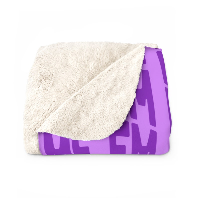 RHOBH Name 'em Sherpa Purple Fleece Blanket Real - Etsy