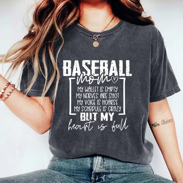 Softball Mom My Wallet is Empty but My Heart is Full Svg - Etsy