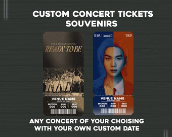 Custom Printed Fake Concert Ticket / Sporting Event Ticket ...