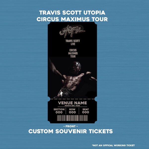 Travis Scott Concert Ticket - Etsy