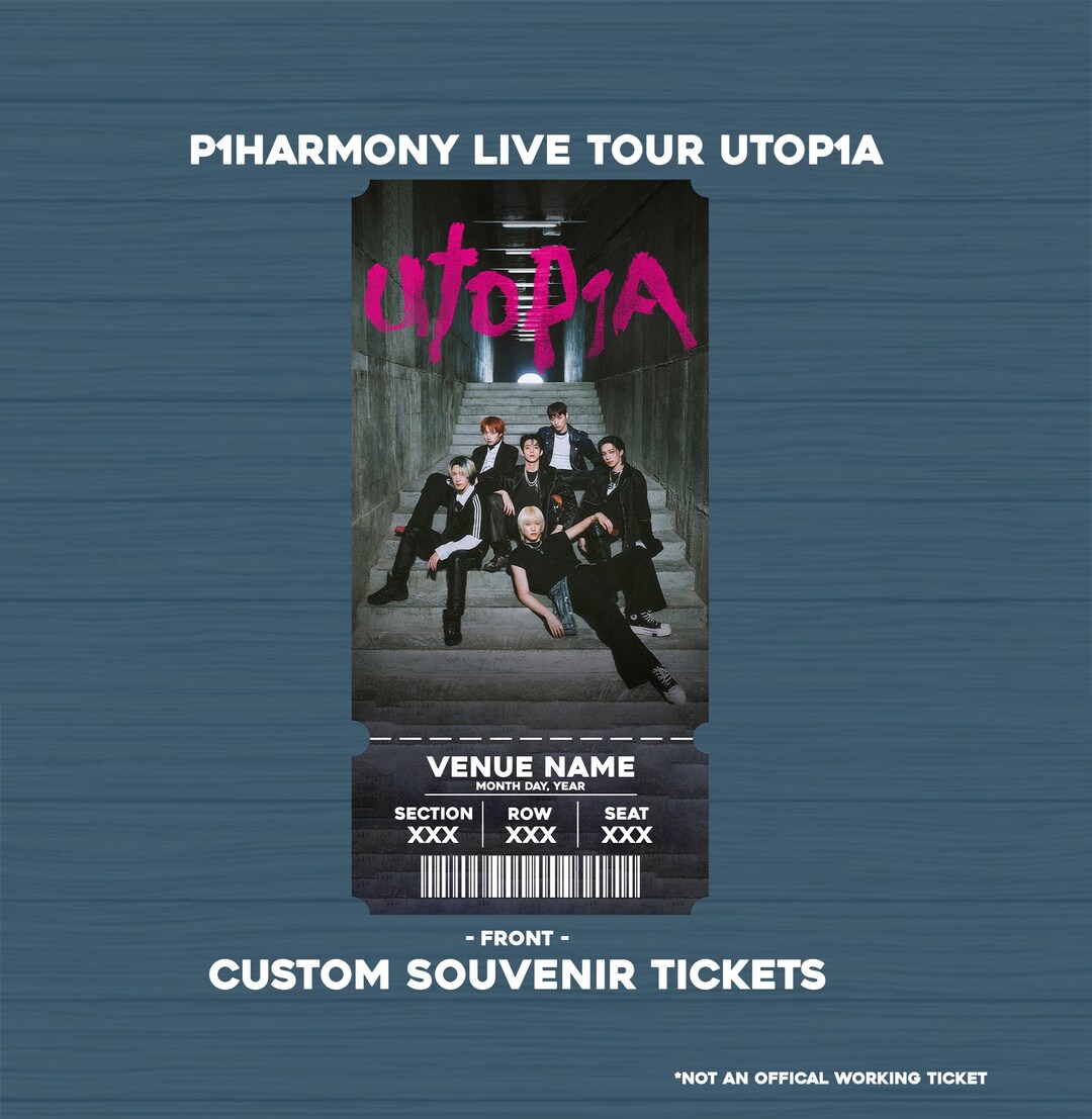 P1harmony Live Tour UTOP1A, Custom Physical Memory Souvenir Concert ...