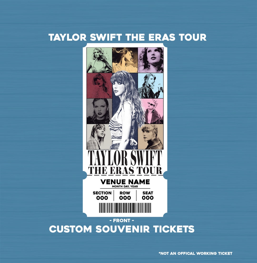 Taylor Swift : the Eras Tour, Custom Physical Memory Souvenir Concert ...