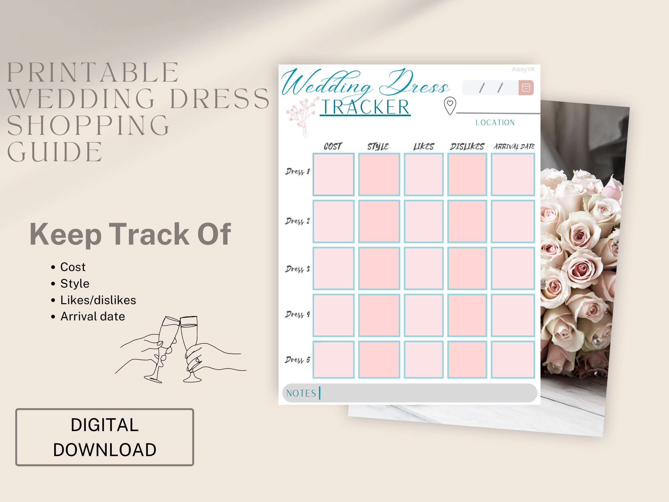 Wedding Dress Tracker|dress Shopping Guide|wedding Dress|wedding Dress ...