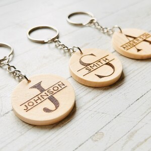 Personalized Name Wood Burned Keychain - Etsy