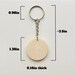 Floral Wood Burned Keychain - Etsy