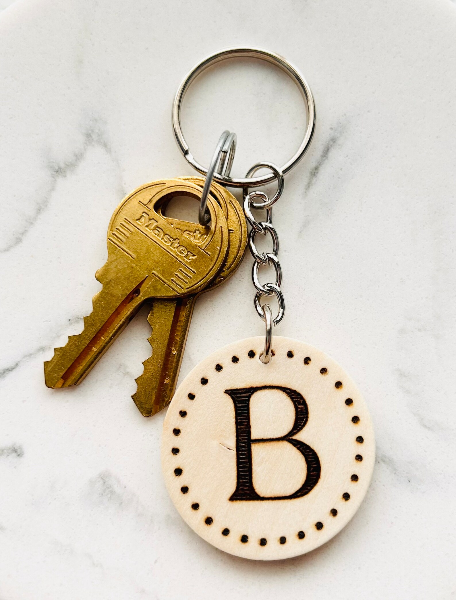 Personalized Wood Burned Keychain - Etsy
