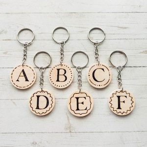 Personalized Wood Burned Keychain - Etsy