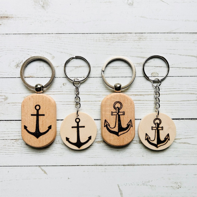 Wood Burned Keychain - Etsy