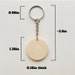 Botanical Wood Burned Keychain - Etsy