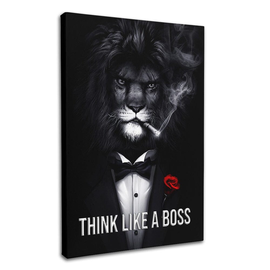 Think Like a Boss Leinwandbild Leinwand Bild XXL Bilder Poster Wandbild ...