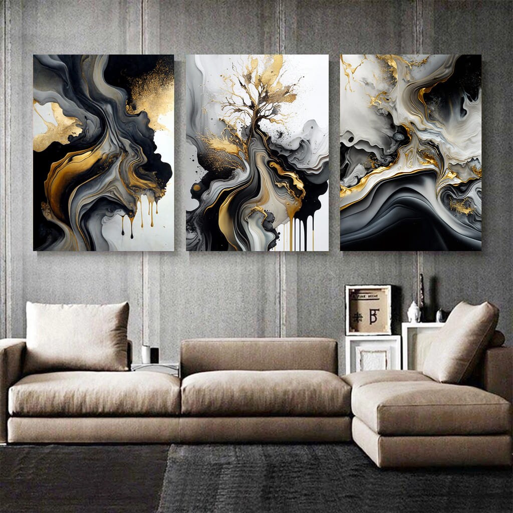Groes Bild Wohnzimmer Abstrakt