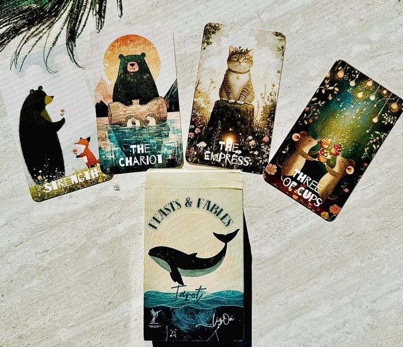 Tarot Deck Feasts & Fables Tarot, 78 Tarot Cards With Box, Best for ...