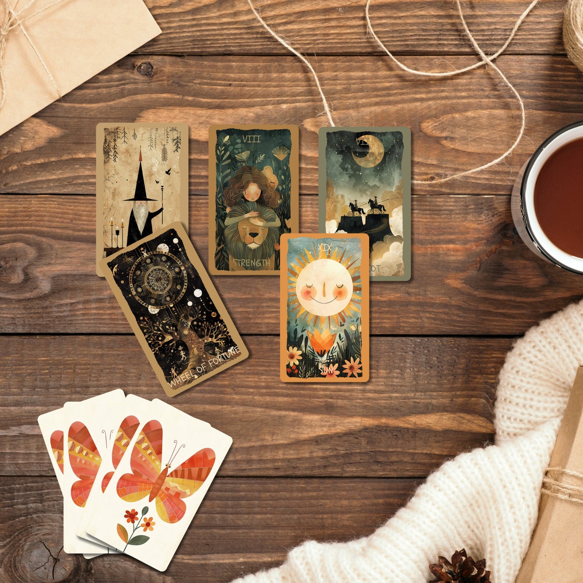 Printable Tarot Card, Printable Indie Tarot Deck, 78 Wistful Whisper ...