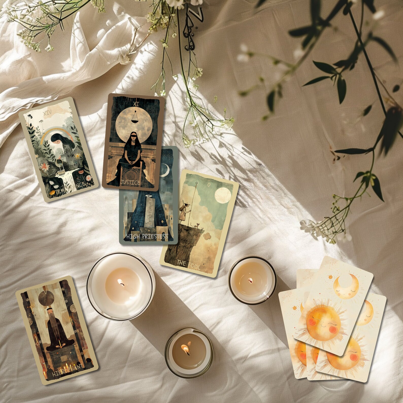 Printable Tarot Card, Printable Indie Tarot Deck, 78 Wistful Whisper ...