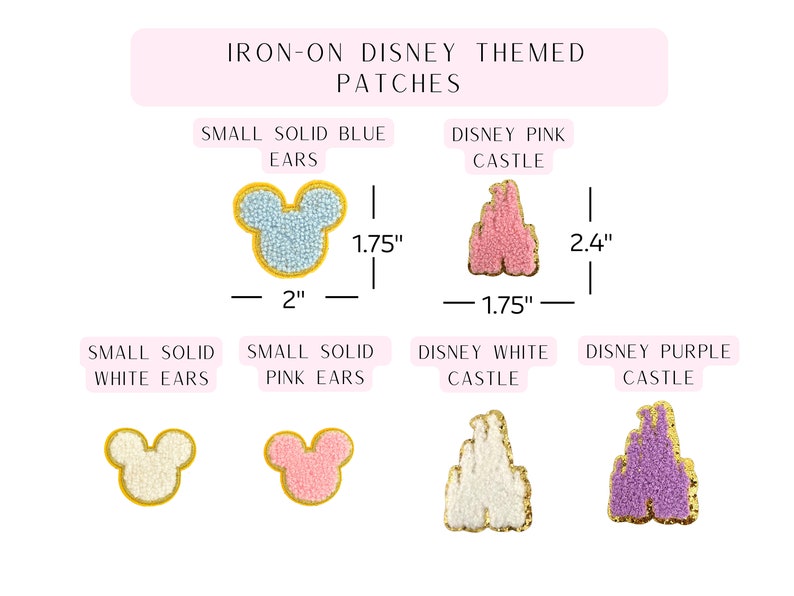 Disney Castle Patch | Iron on Patch Magic Kingdom Patches | Castle ...