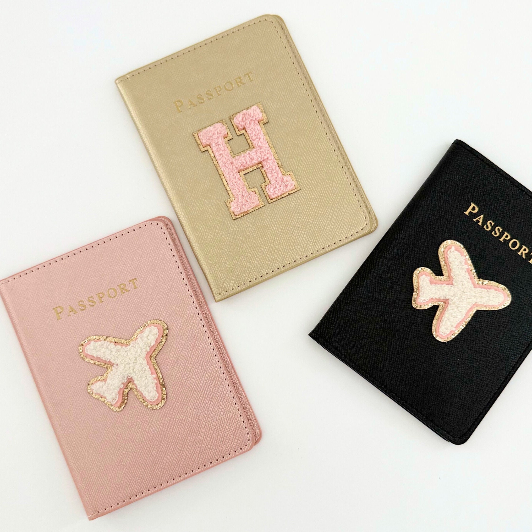 Personalized Passport Chenille Letter Patch Passport Cover Passport ...