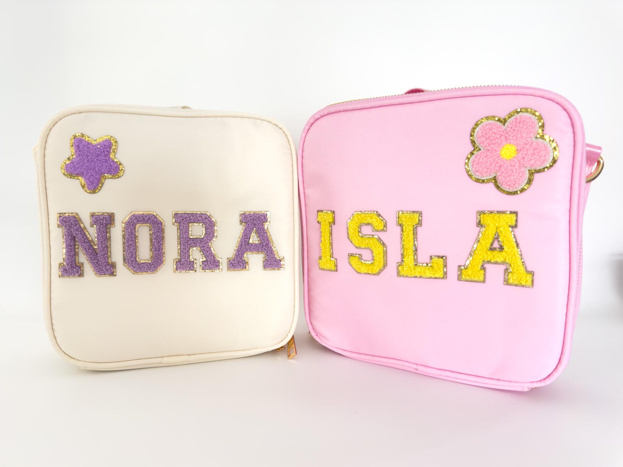 Kids Personalized Lunchbox Custom Patches Bag Customizable Chenille ...