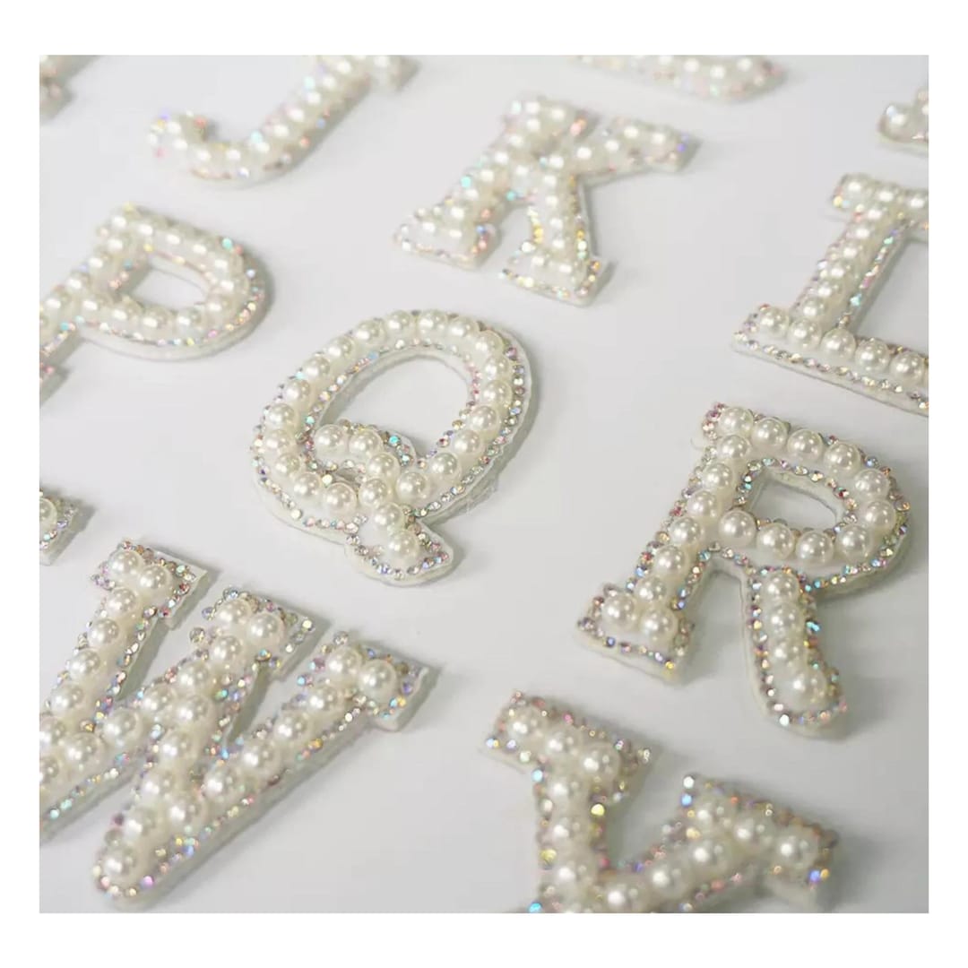 DIY Bride | Rhinestone Patches | Letter Patches | Rhinestone Stick on ...