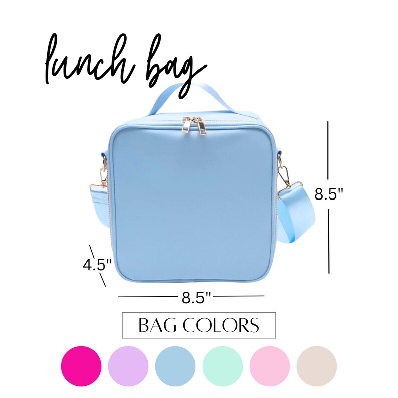 Kids Personalized Lunchbox Custom Patches Bag Customizable Chenille ...