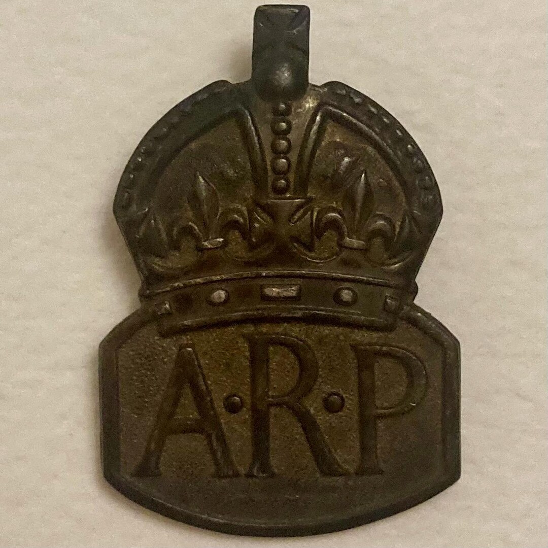 Hallmarked Sterling Silver 9.4 Gram Early ARP (air Raid Precautions ...