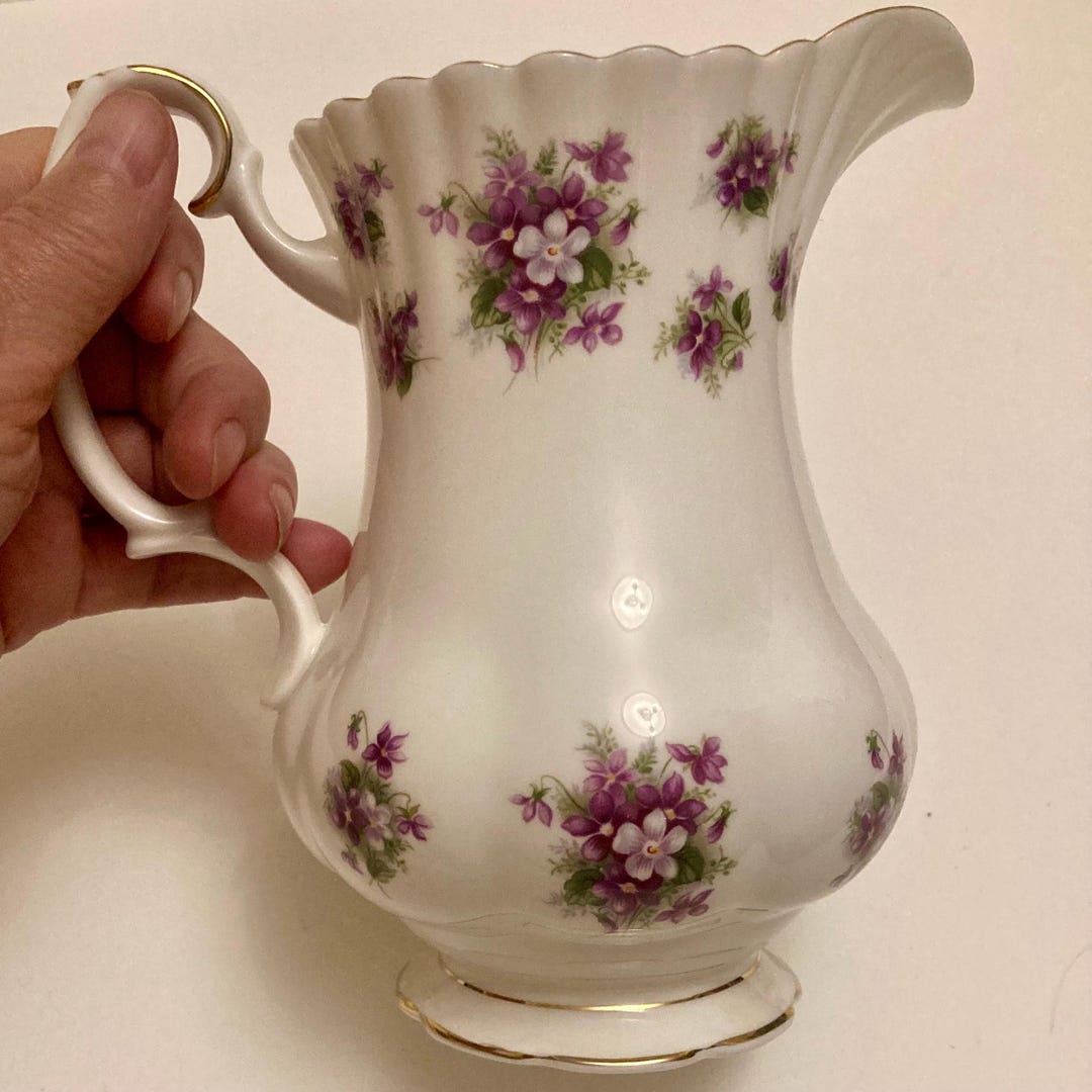 Royal Albert Sweet Violets Bone China England Large Jug or Pitcher ...