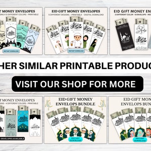 Printable Eid Gift Money Envelops for Kids,eidee for Kids,eid Decor ...