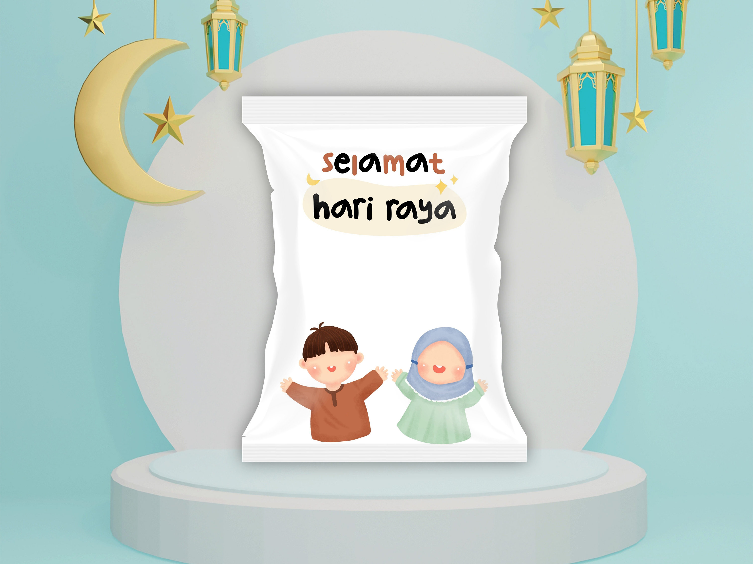 Beg Kerepek Eid Mubarak,hadiah Hari Raya Boleh Cetak Untuk Kanak-kanak ...