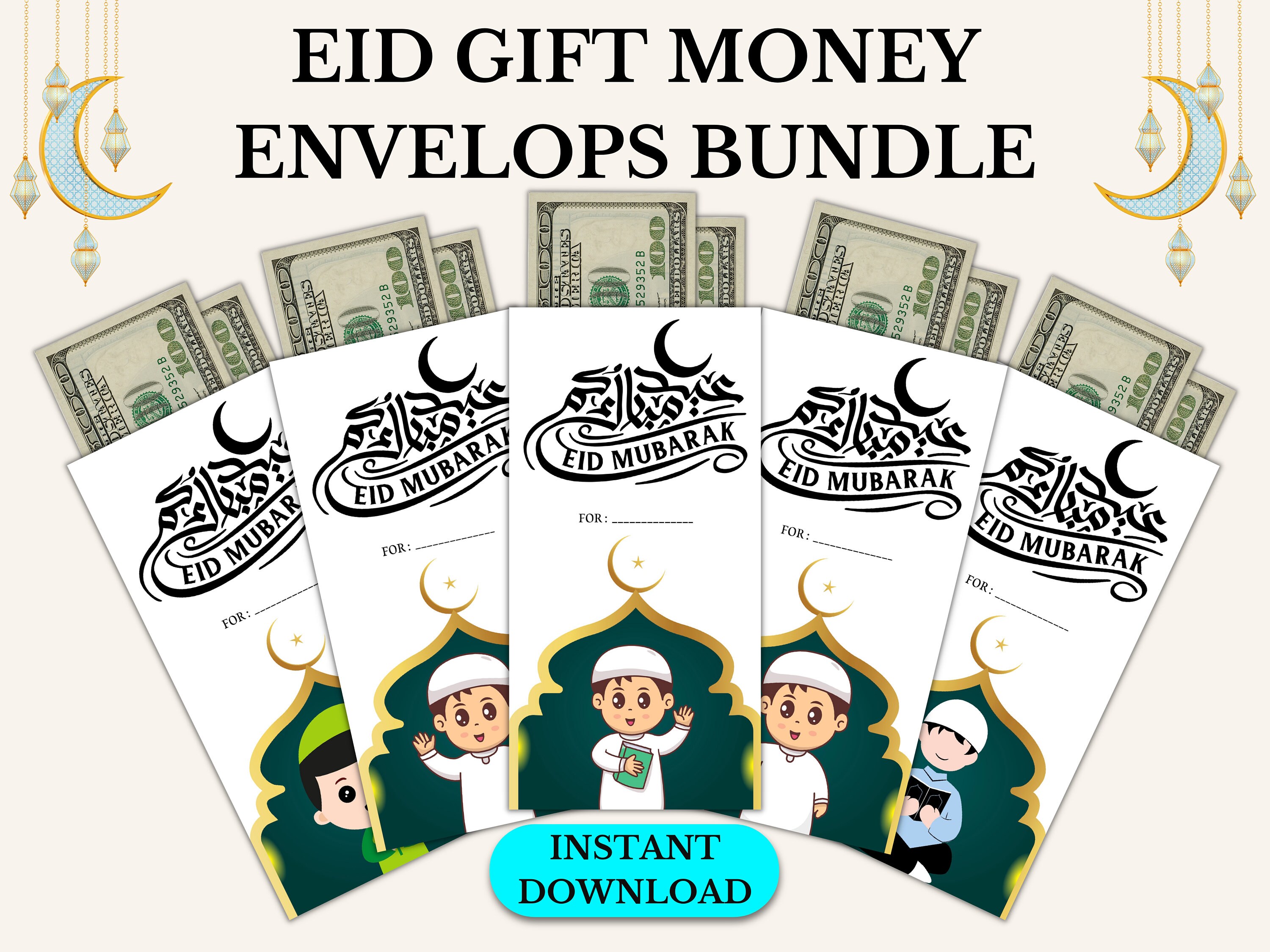 Printable Eid Gift Money Envelope,eid Gift,eid Decor,eid Gift for Kids ...