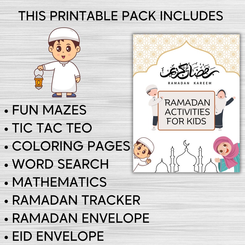 Ramadan Activities for Kids,ramadan Printable Book,worksheets for ...