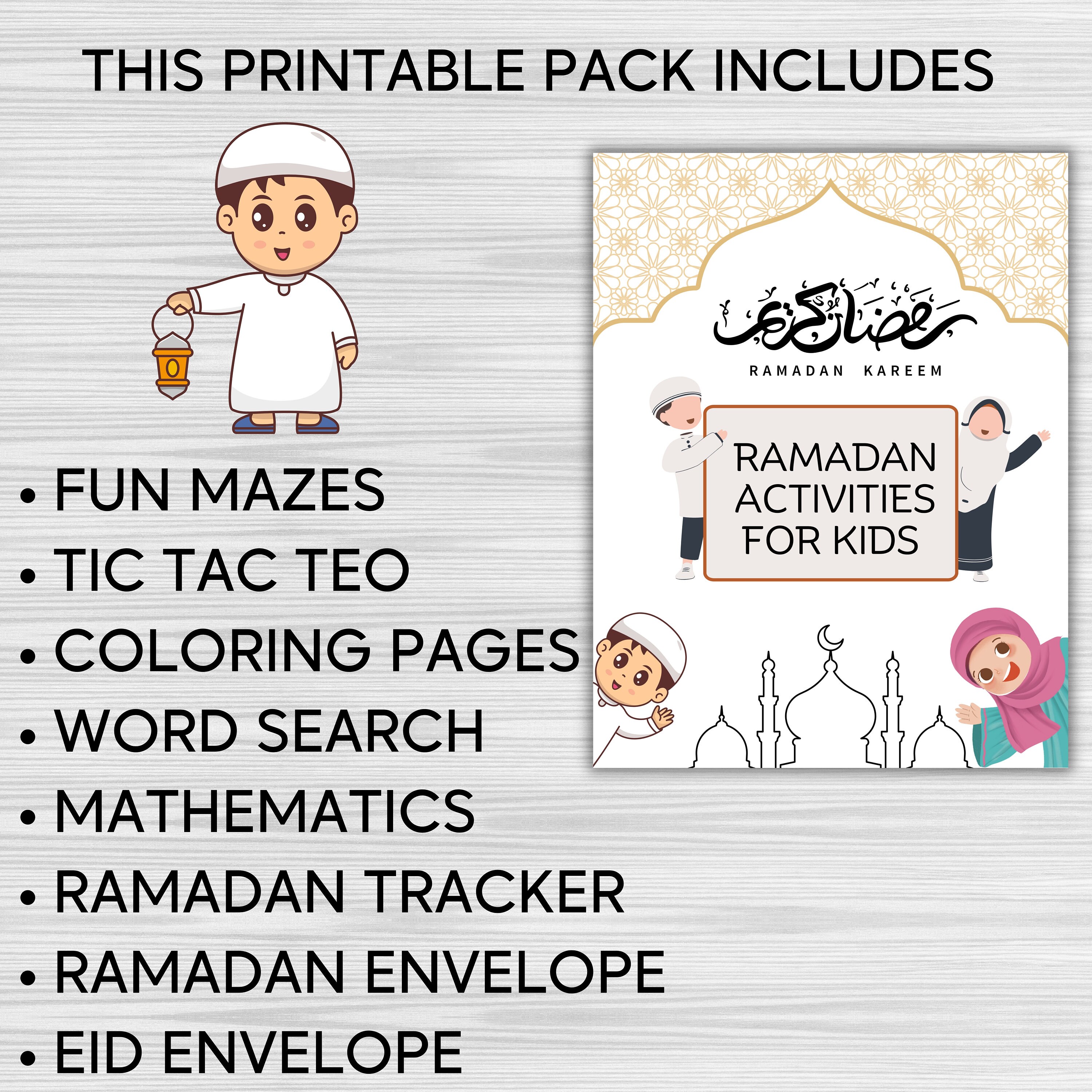 Ramadan Printable Activity for Kids,coloring Pages,worksheets for ...
