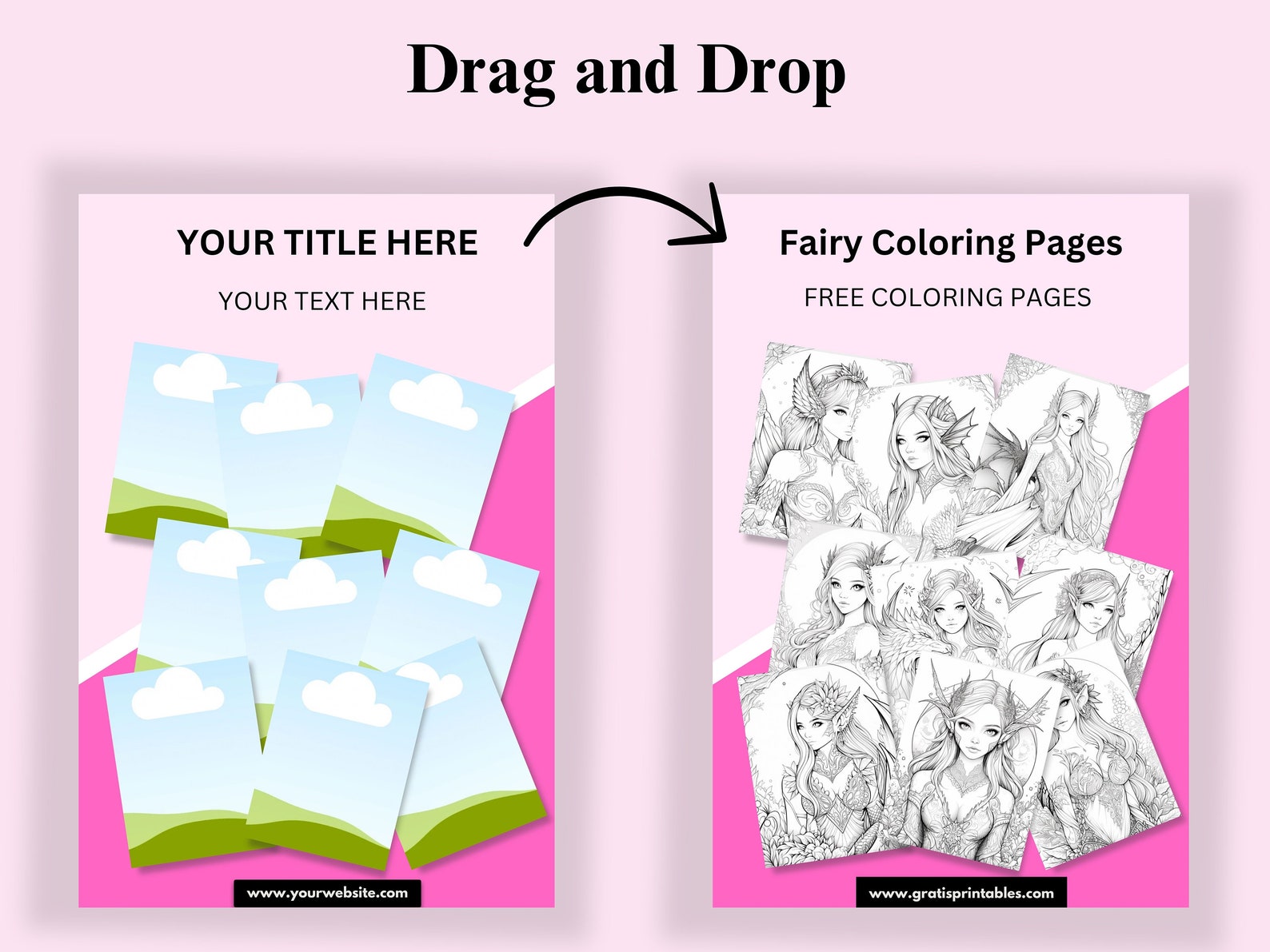 Pinterest Pin Templates for Printable Digital Products,pinterest Pin ...