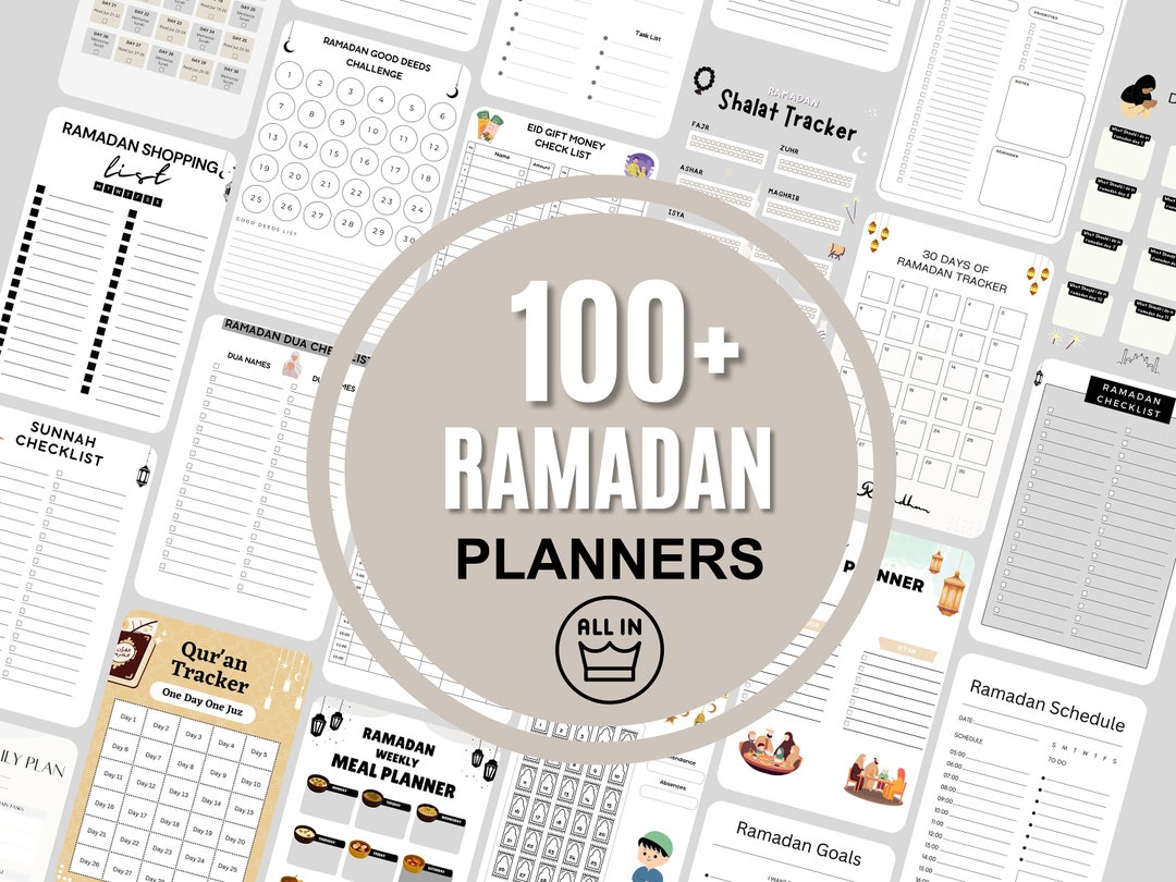 2024 Printable Ramadan Planner All in One,ramadan Trackers,ramadan ...