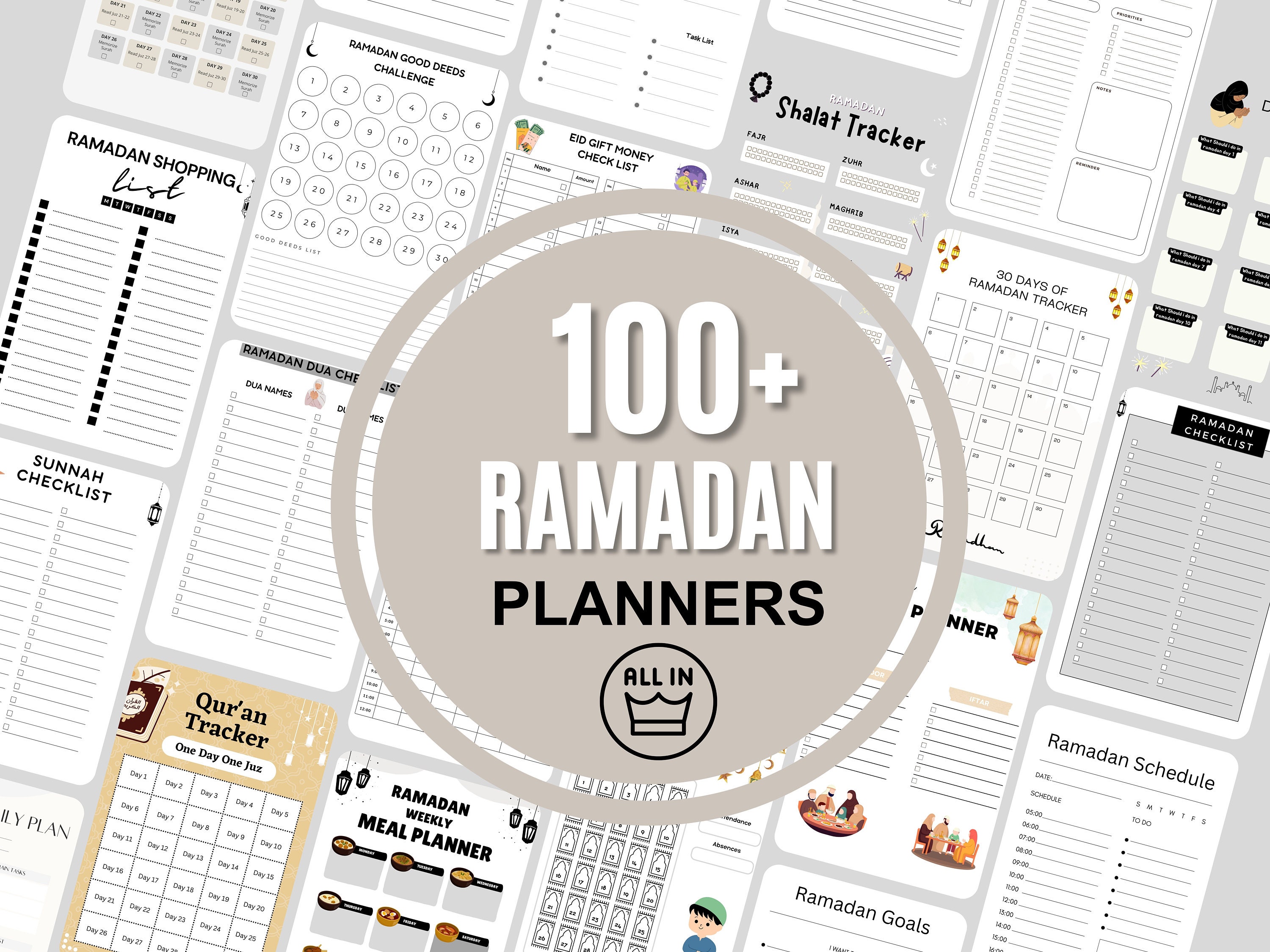 2024 Printable Ramadan Planner All in One,ramadan Trackers,ramadan ...