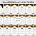 Ramadan Dua Flash Cards for 30 Days,printable Dua Flash Cards for Kids ...