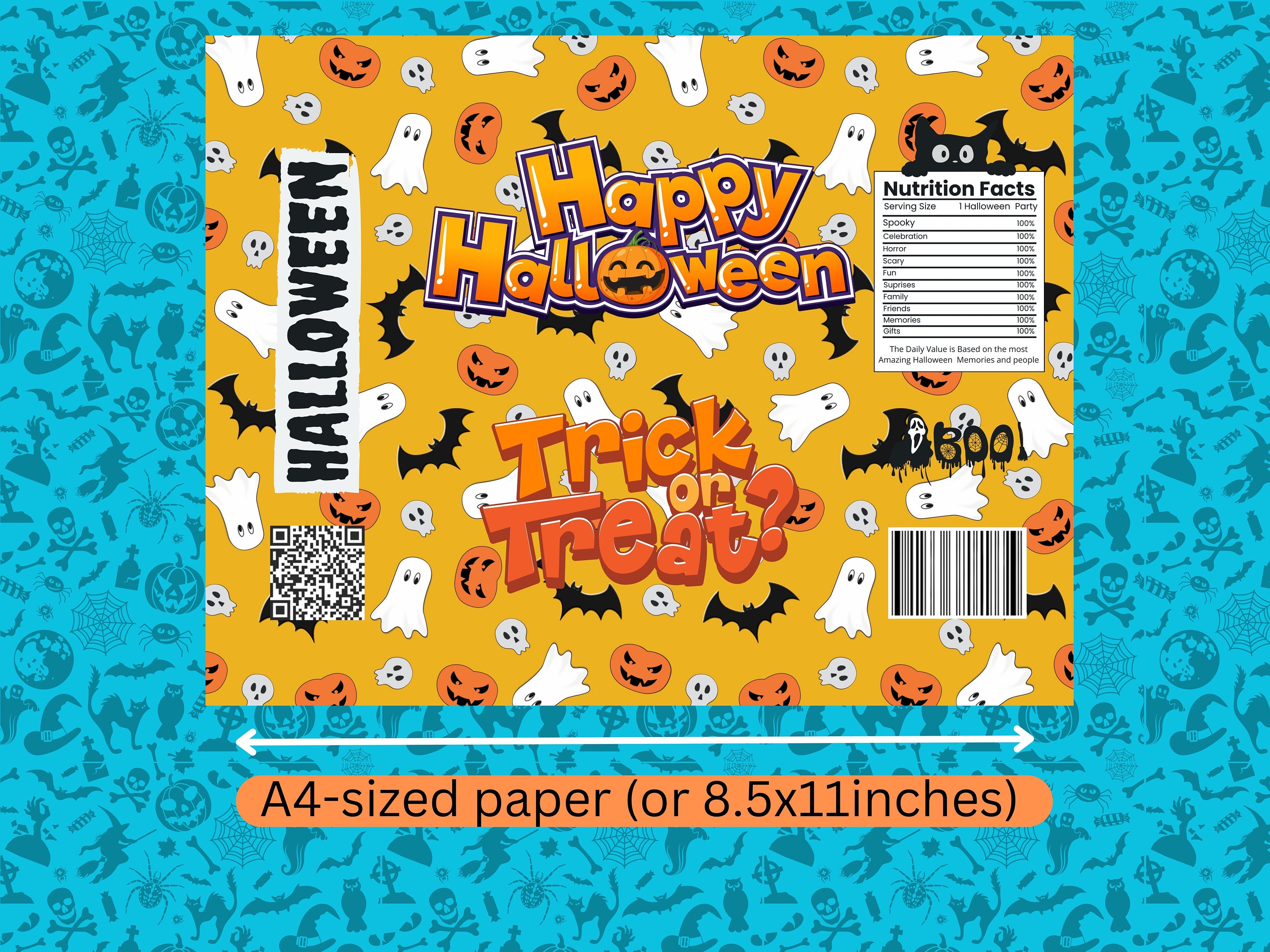Halloween Chip Bag Wrapper Bundle,chip Wrapper for Halloween,chips ...