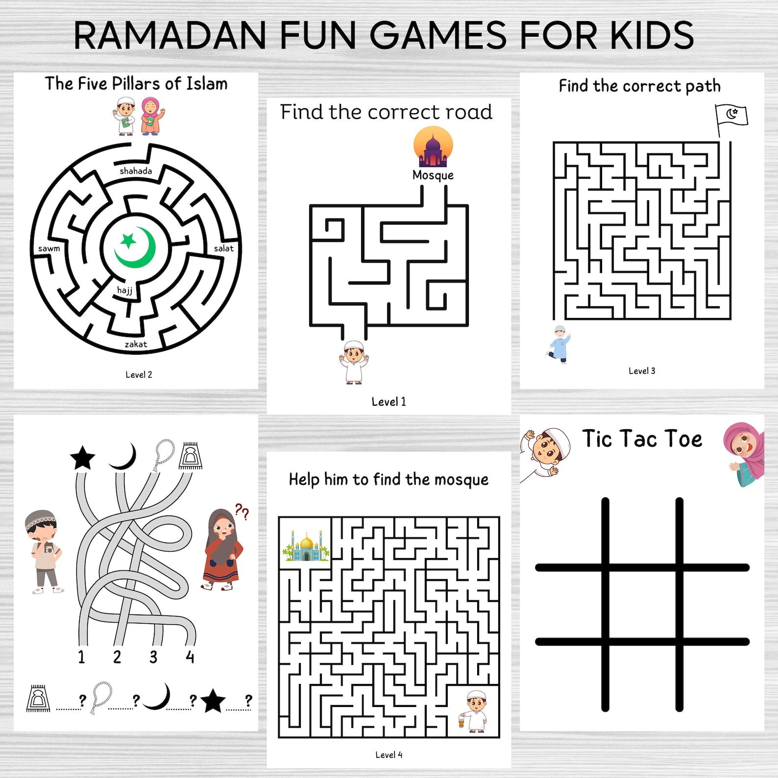 Ramadan Printable Activity for Kids,coloring Pages,worksheets for ...