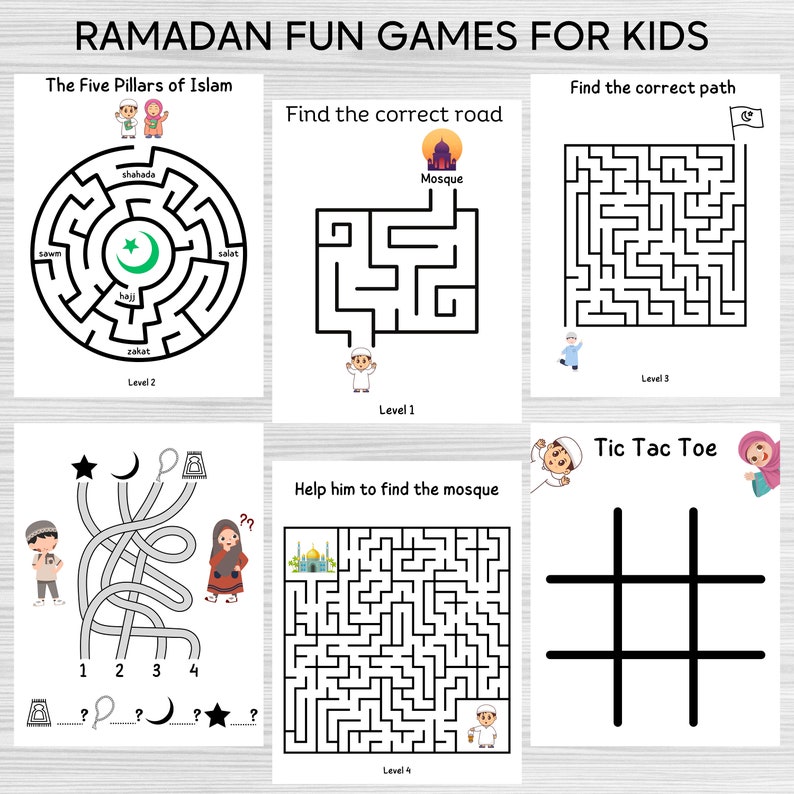 Ramadan Printable Activity for Kids,coloring Pages,worksheets for ...