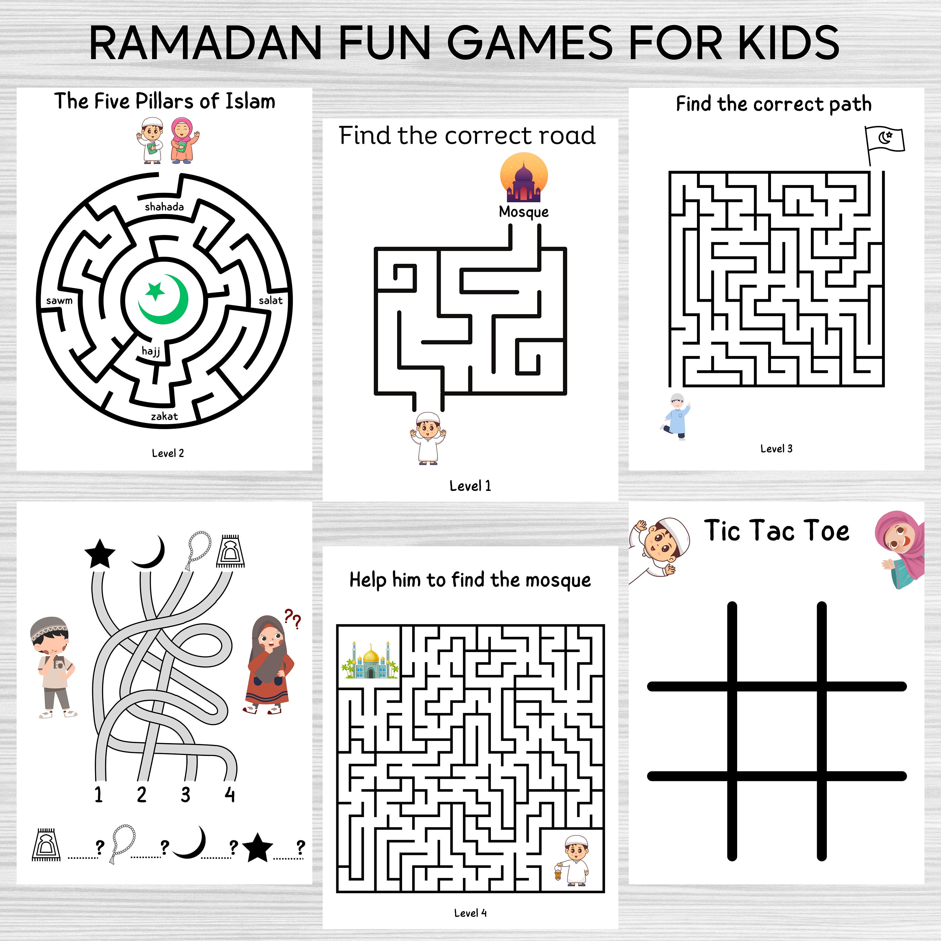 Ramadan Printable Activity for Kids,coloring Pages,worksheets for ...