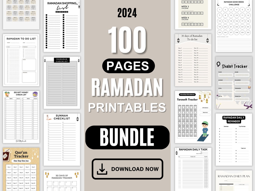 2024 Ramadan Planners Printable,ramadan Trackers,ramadan Printable’s ...