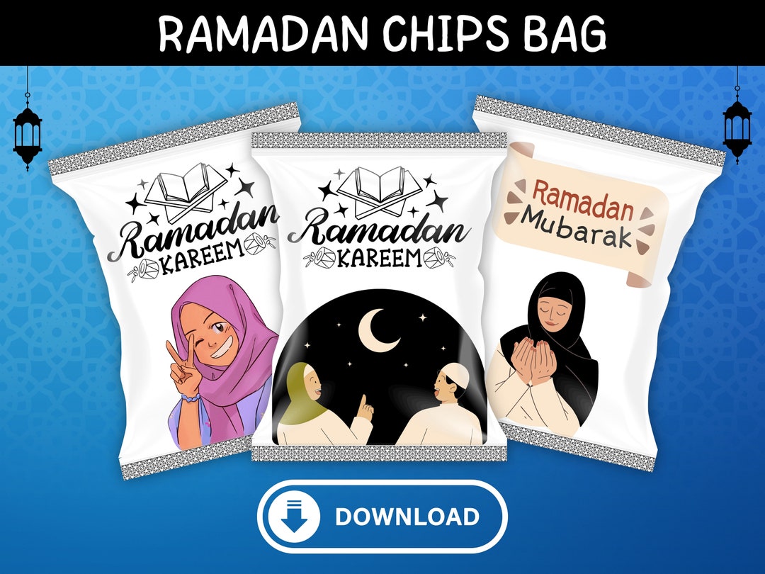 Ramadan Chips Bag Wrapper,ramadan Gift,ramadan Decor,chips Bag Wrapper ...