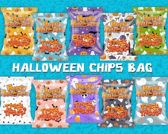Halloween Candy Bags Halloween Party Decorations Trick or - Etsy
