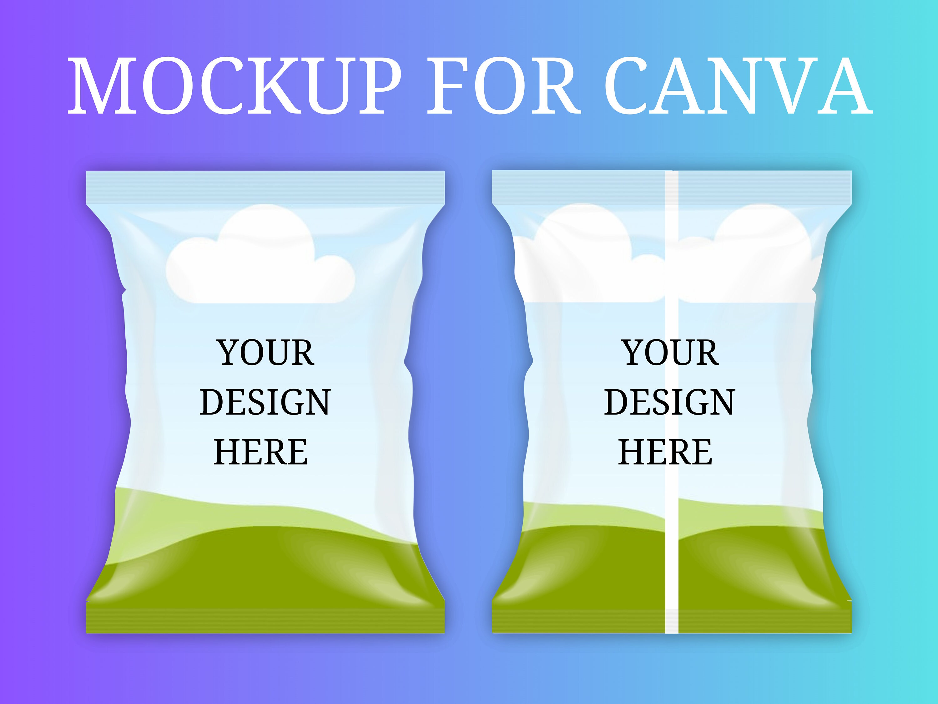 Chips Packet Template for Canva,chips Bag Mockup,customizable Chips ...