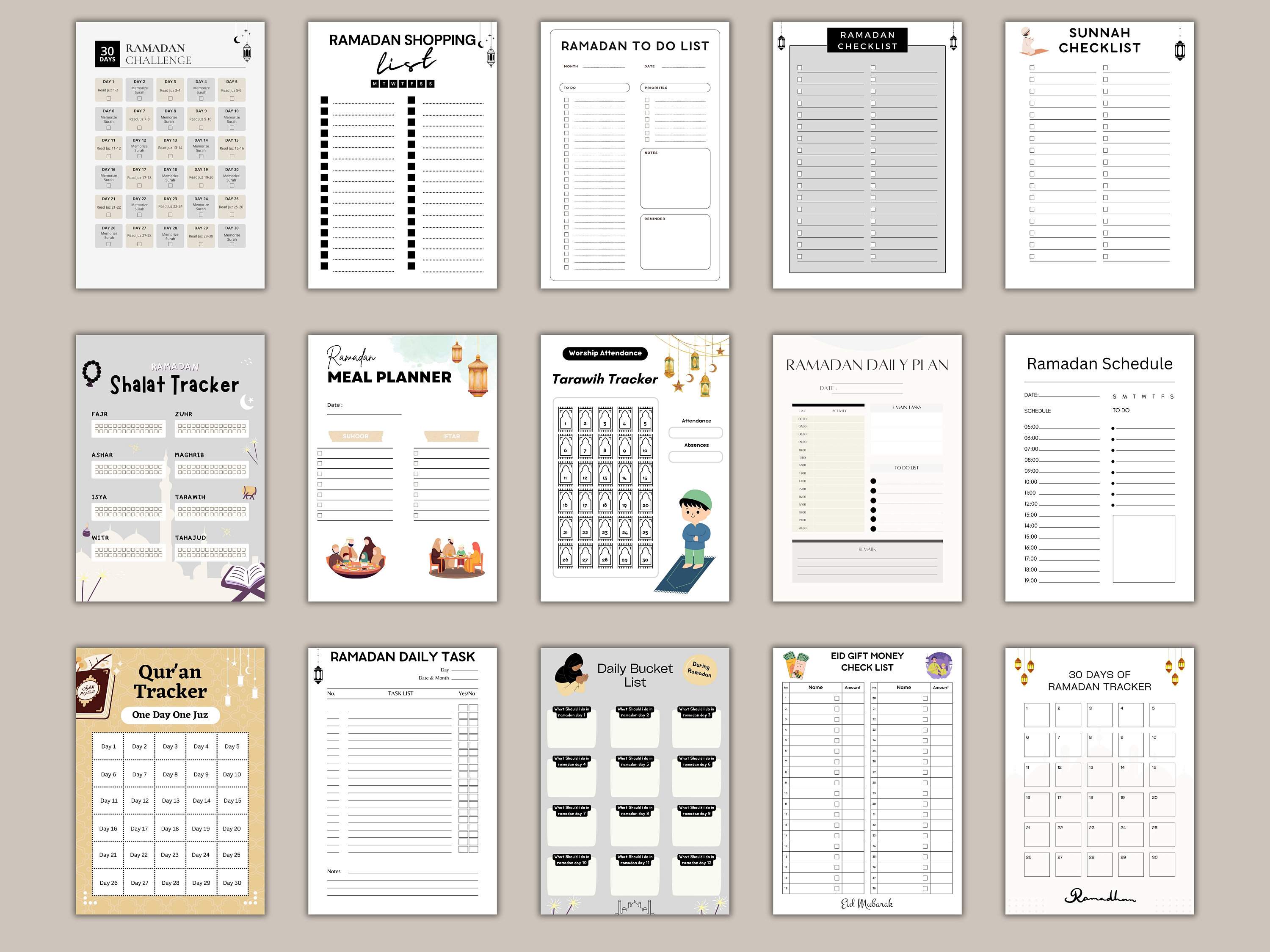 2024 Printable Ramadan Planner All in One,ramadan Trackers,ramadan ...